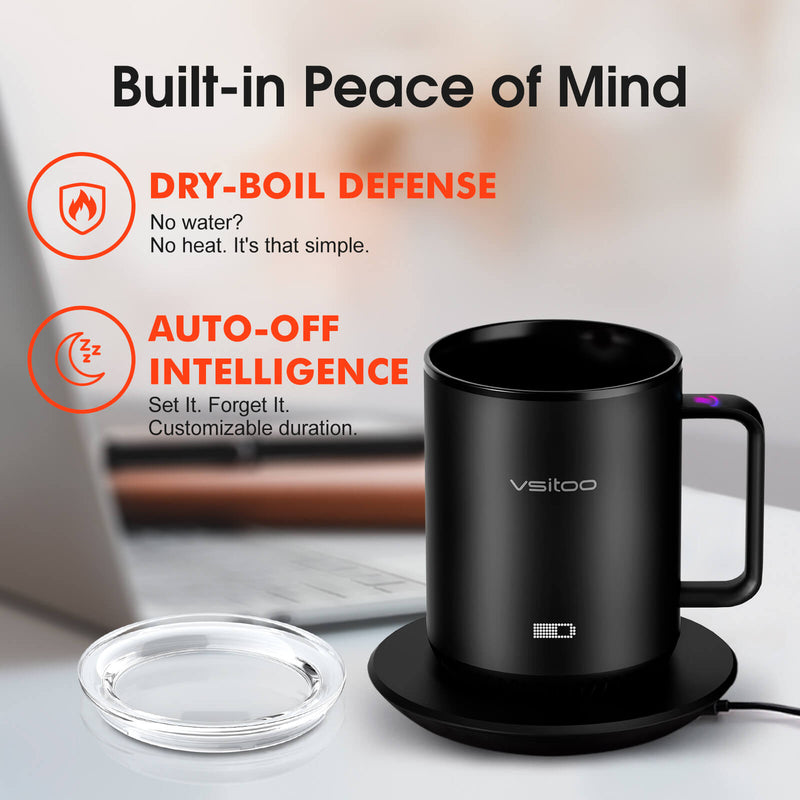 VSITOO S3 Self Warming Mug for Self Heating Coffee | Smart Mug