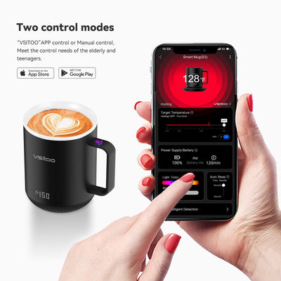 VSITOO S3 Self Warming Mug for Self Heating Coffee | Smart Mug